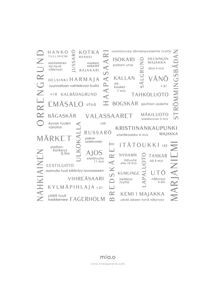 Merisää-juliste, Mia.O – Mia.O Galleria