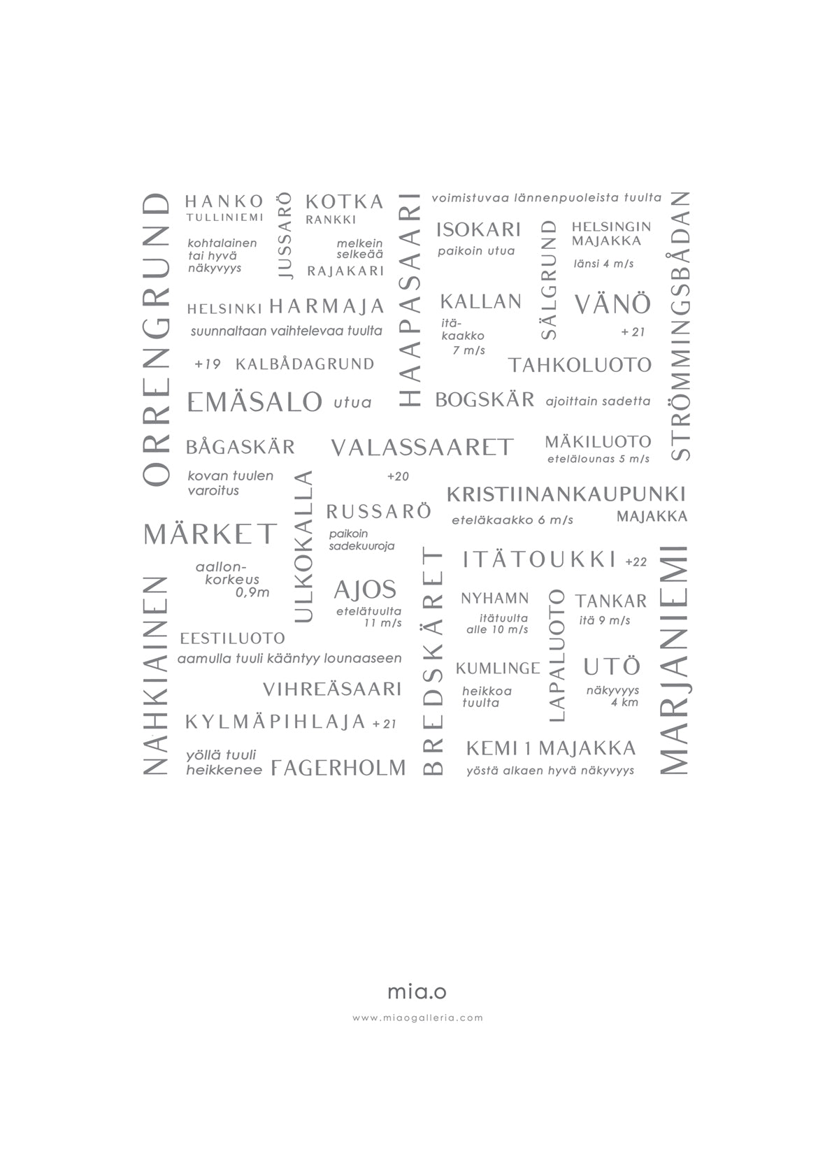 Merisää-juliste, Mia.O – Mia.O Galleria